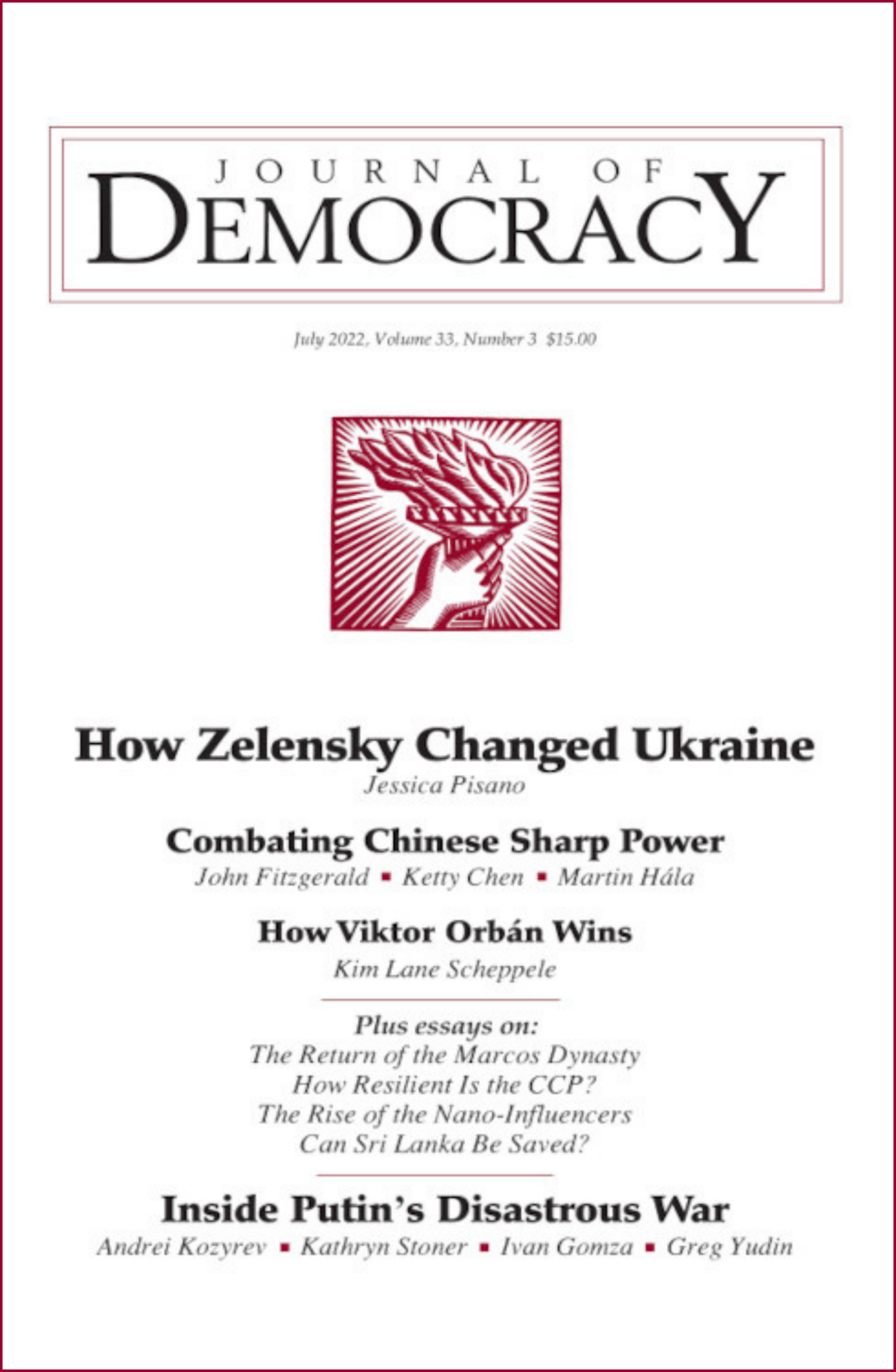 Journal of Democracy July 2022