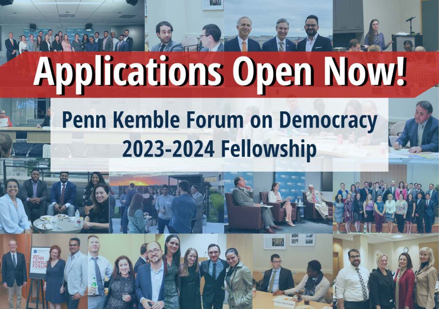 Penn Kemble Forum on Democracy - NATIONAL ENDOWMENT FOR DEMOCRACY