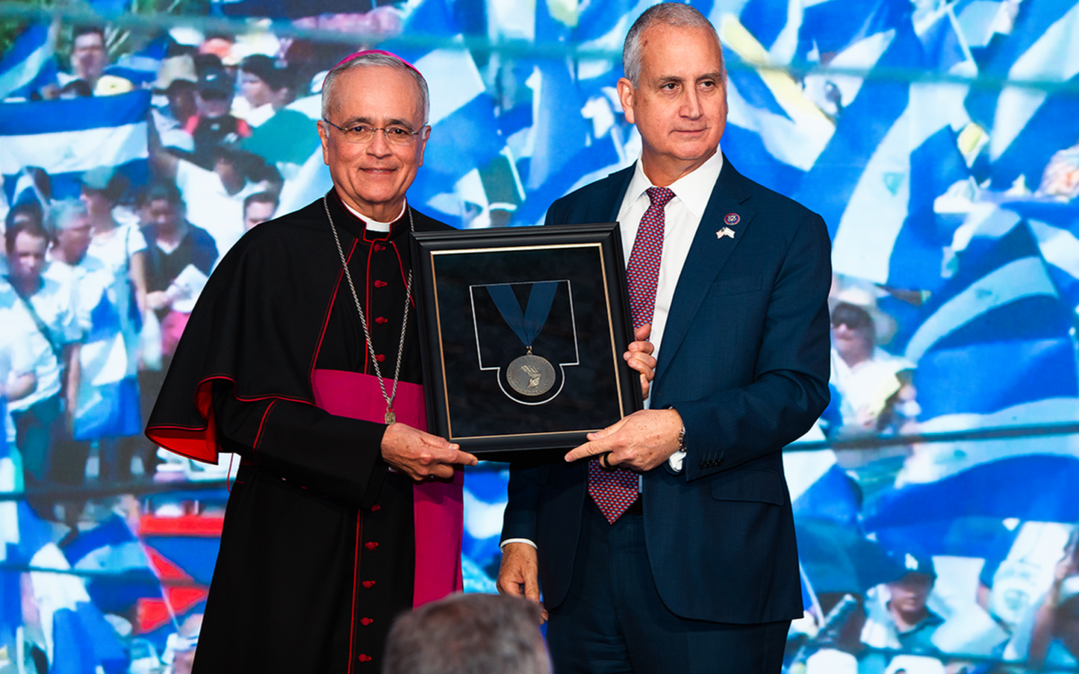 Bishop Silvio José Báez of Nicaragua Receives 2023 Democracy Service ...