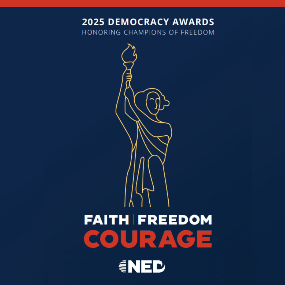 2025 Democracy Award - NATIONAL ENDOWMENT FOR DEMOCRACY